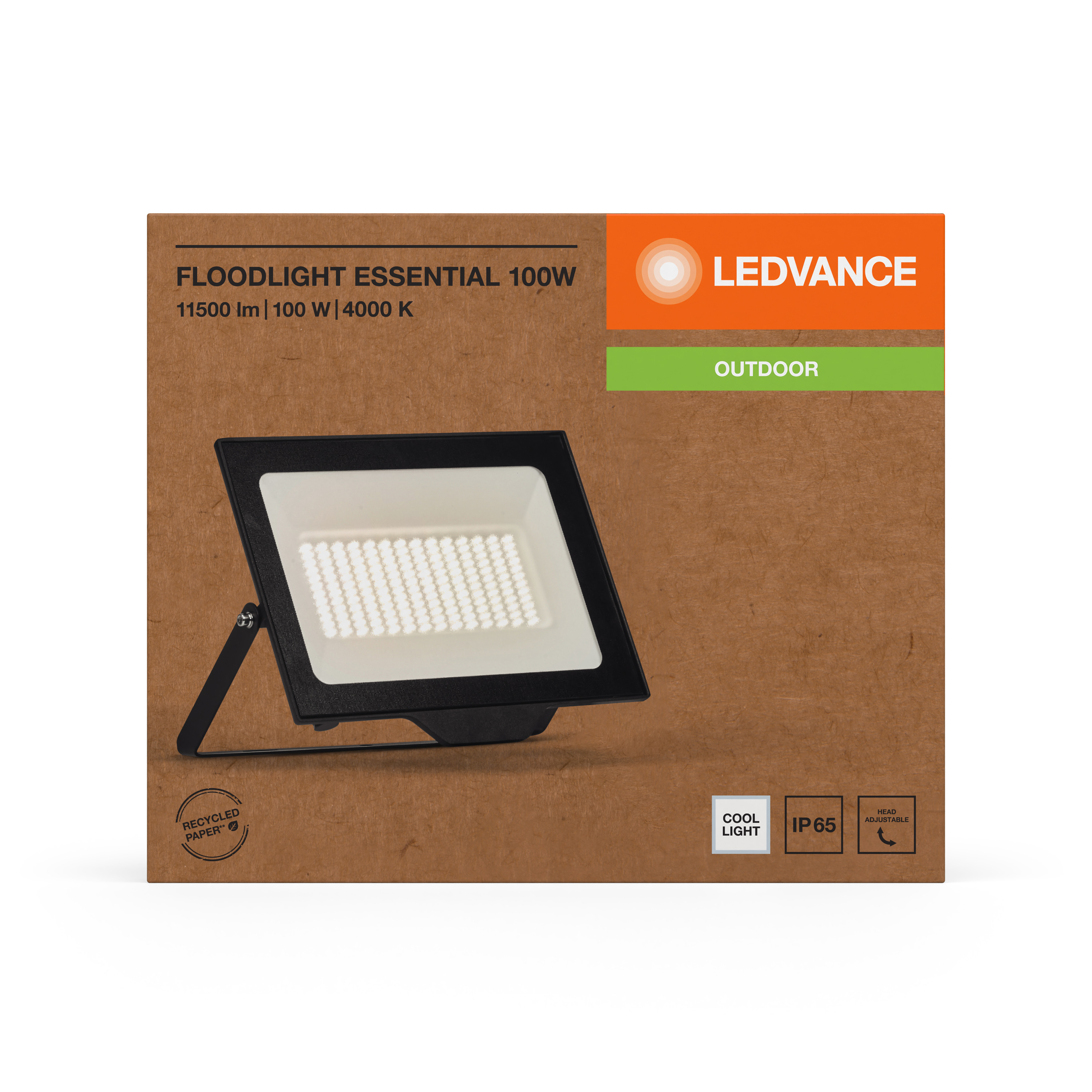 Floodlight Essential 100W 4000K | Essentials Floodlights | LEDVANCE